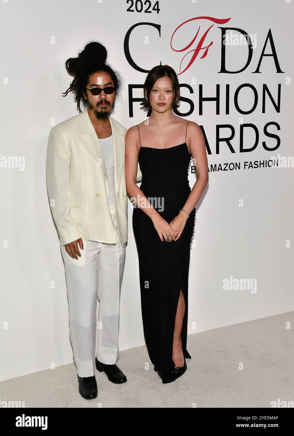 Connor McKnight, left, and Lukita Maxwell attend the CFDA Fashion ...