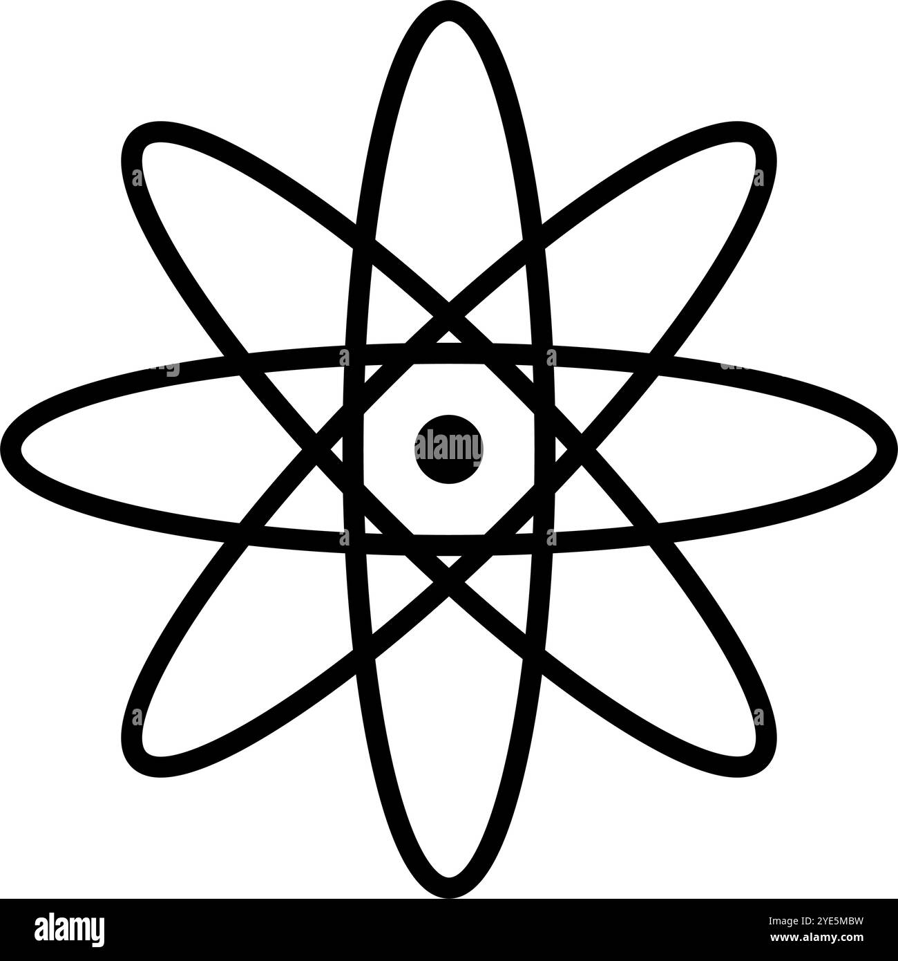 Atomic icon. Atomic experiment. Editable vector Stock Vector Image ...