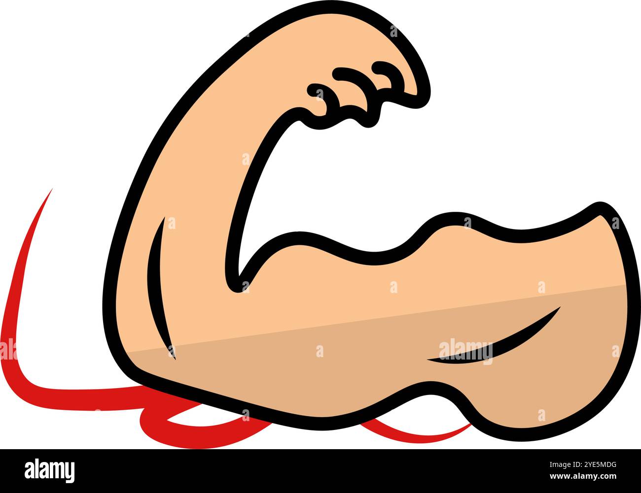 Muscle building vector vectors hi-res stock photography and images - Alamy