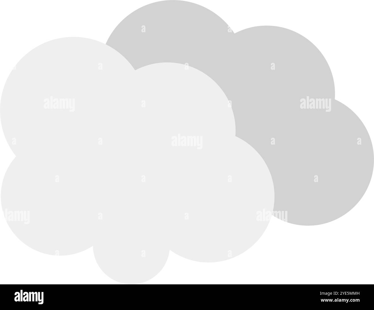 Cloud icon. Cloudy weather. Editable vector Stock Vector Image & Art ...