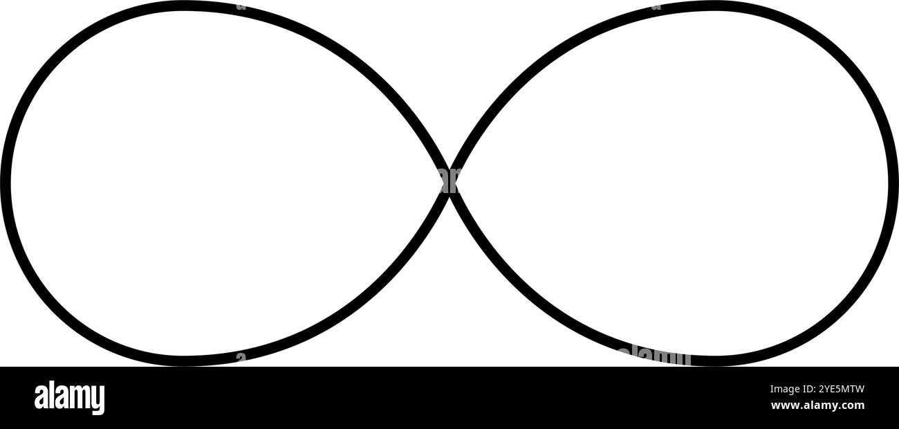 Simple unlimited icon. Infinite. Editable vector Stock Vector Image ...