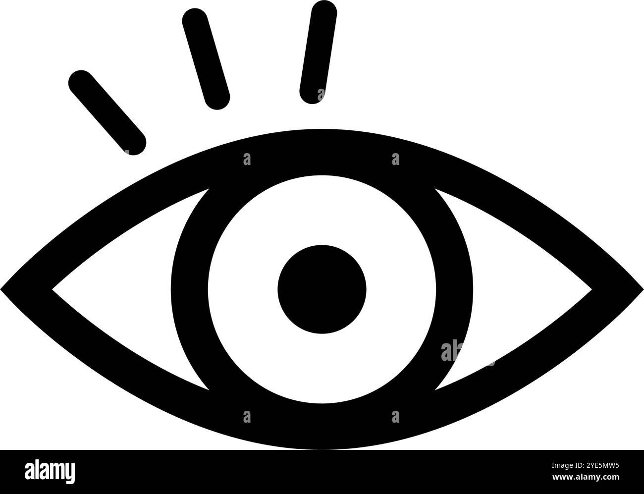 Open eye icon. Surprise. Editable vector Stock Vector Image & Art - Alamy