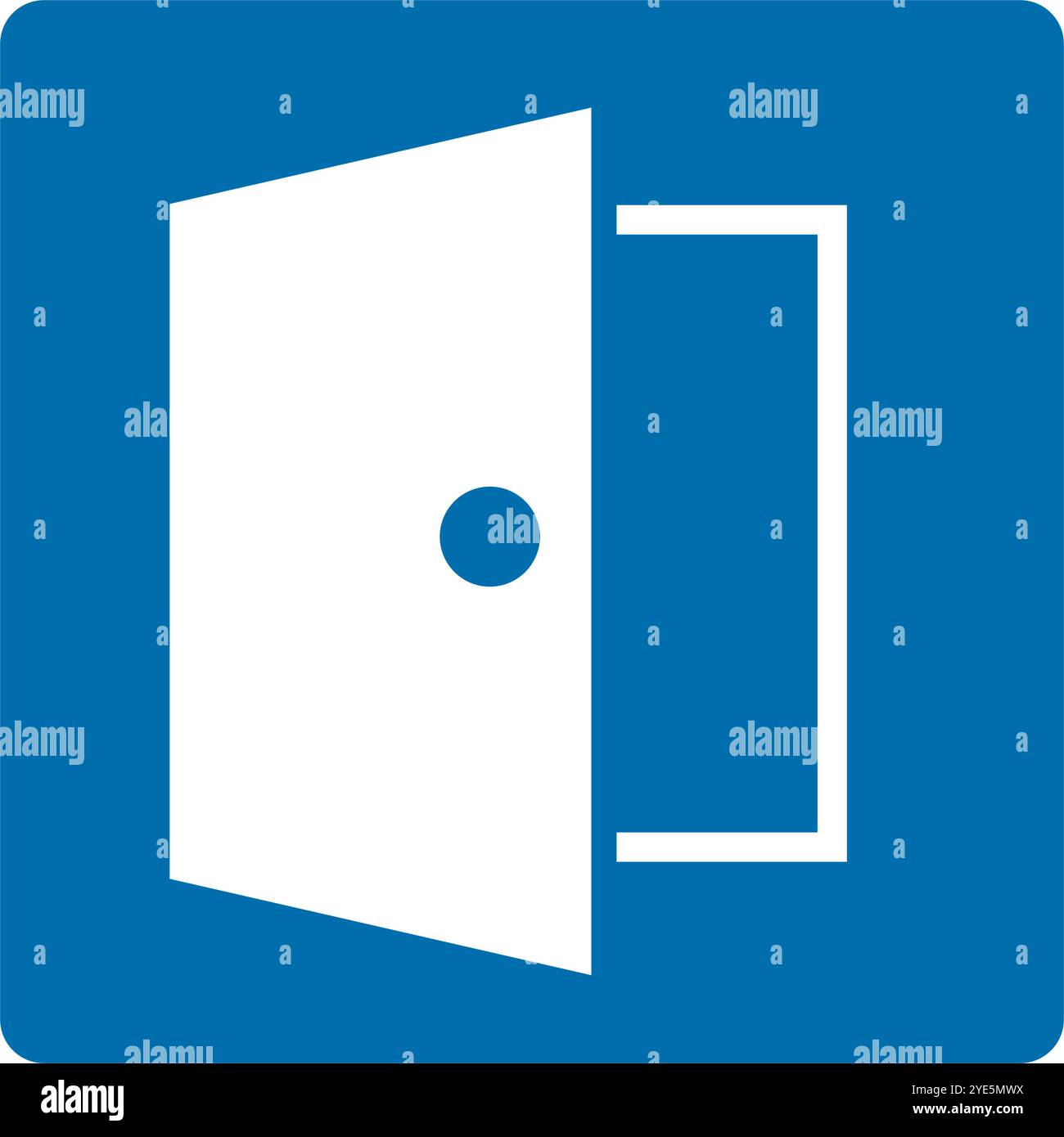 Exterior emergency exit sign Stock Vector Images - Alamy