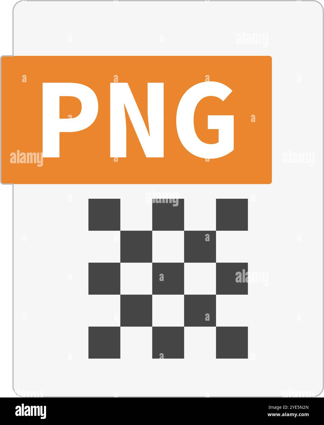 Modern PNG data file icon. Transparent data file. Editable vector Stock ...