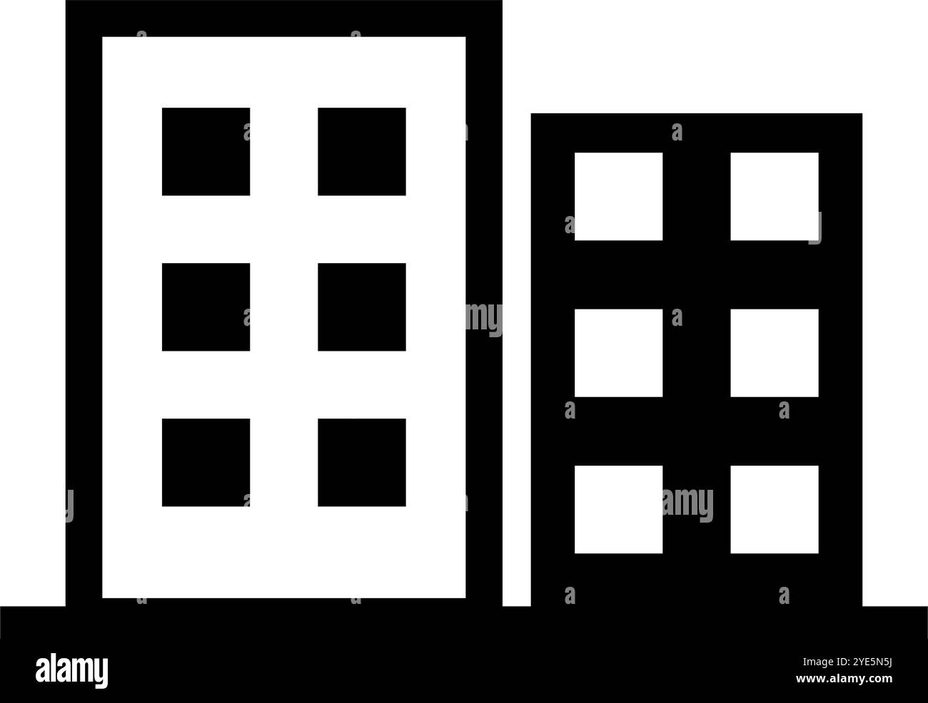 Two new office buildings Stock Vector Images - Alamy
