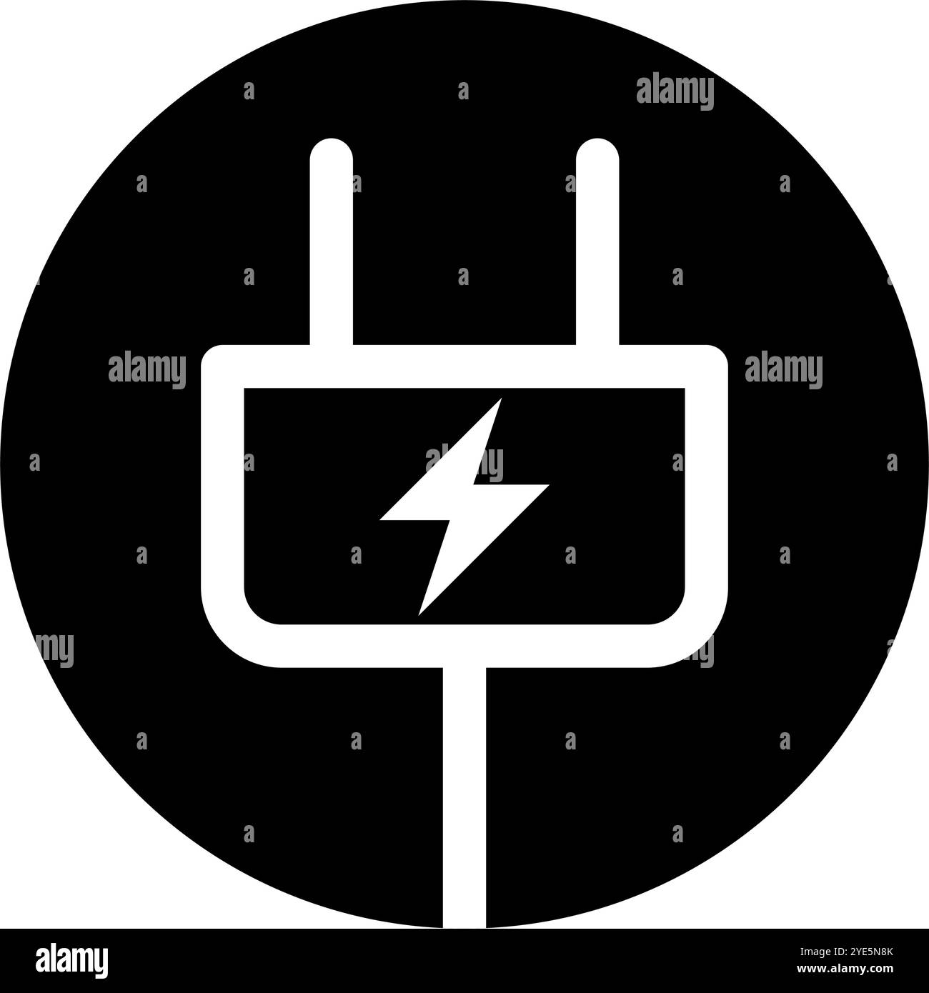 Charging outlet icon. Plug icon on charging. Editable vector Stock ...