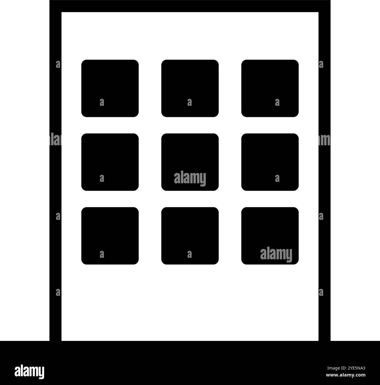 Simple office building icon. Building. Editable vector Stock Vector ...