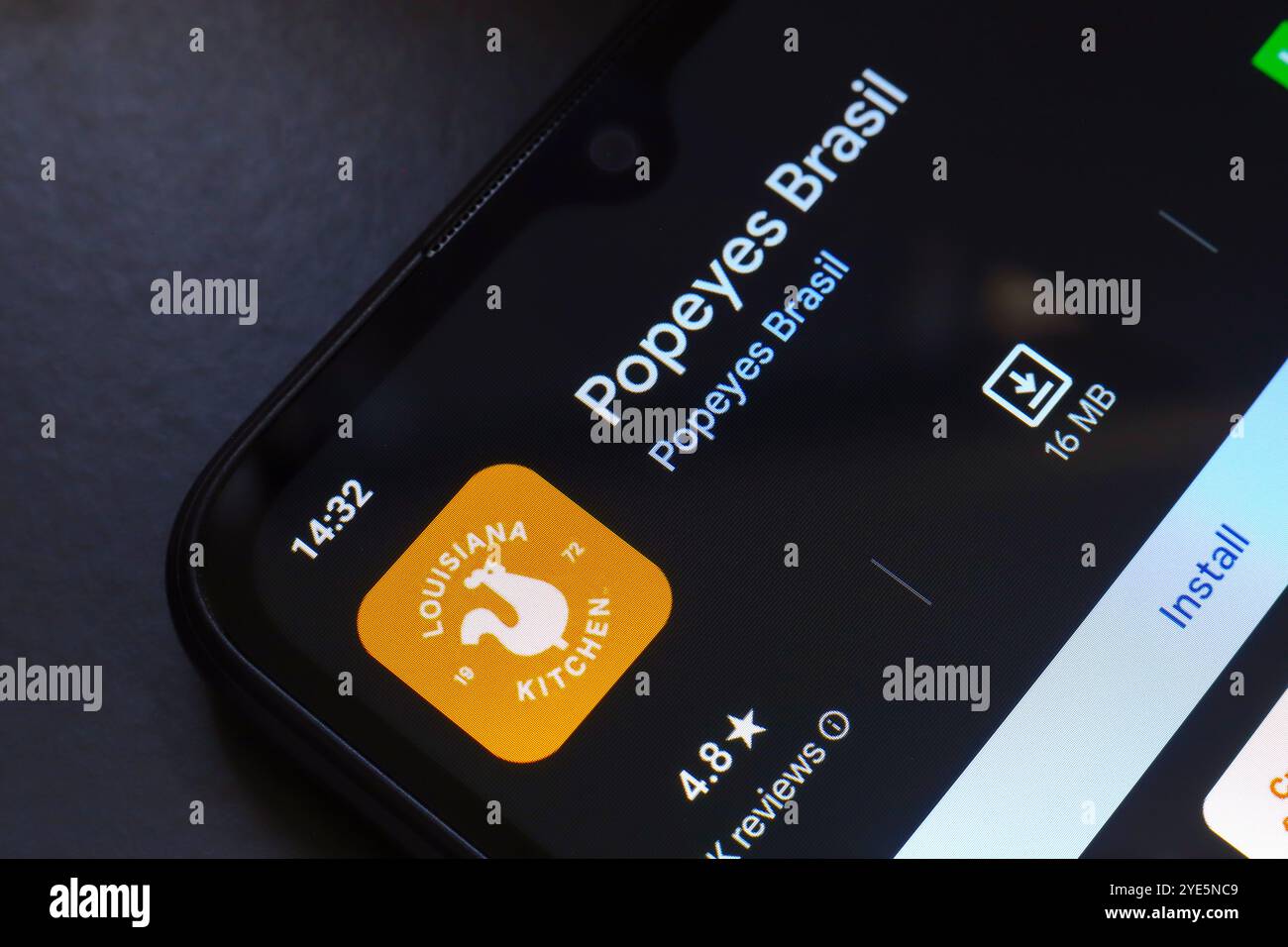 Popeyes app logo hi-res stock photography and images - Alamy