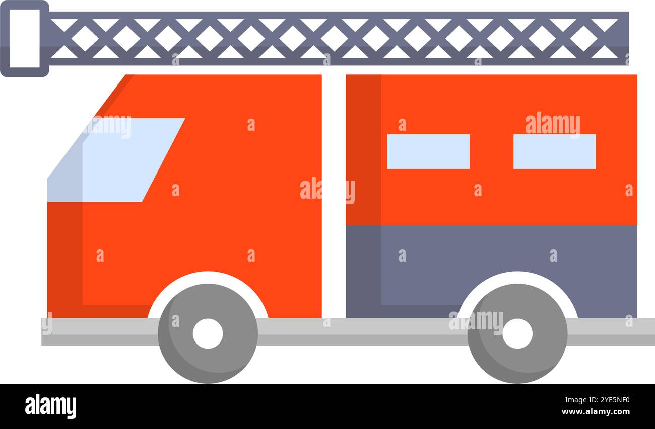 Big fire truck Stock Vector Images - Alamy