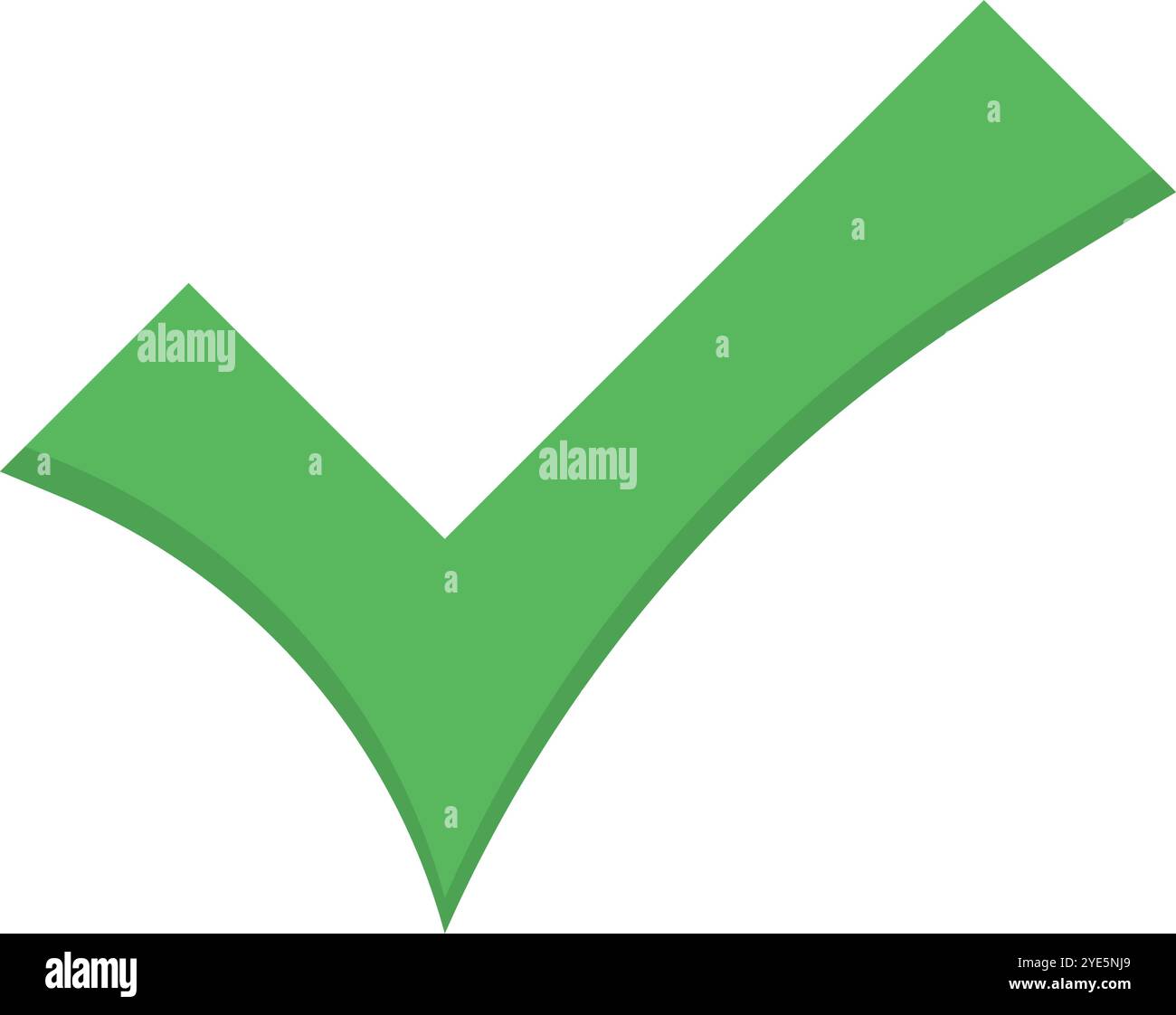 Flat design emphasis check mark icon. Highlight checkmark icon ...