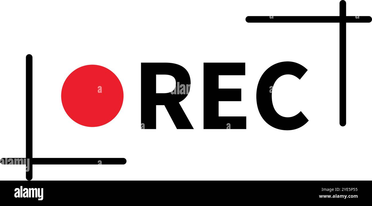 Icon recording icon Stock Vector Images - Alamy
