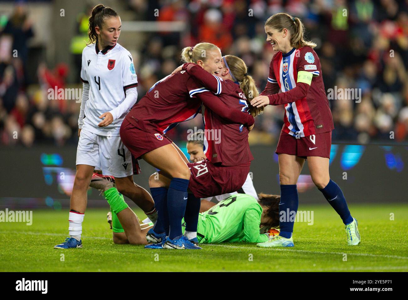 Oslo, Norway, October 29th 2024: Signe Gaupset (20 Norway) celebrates ...
