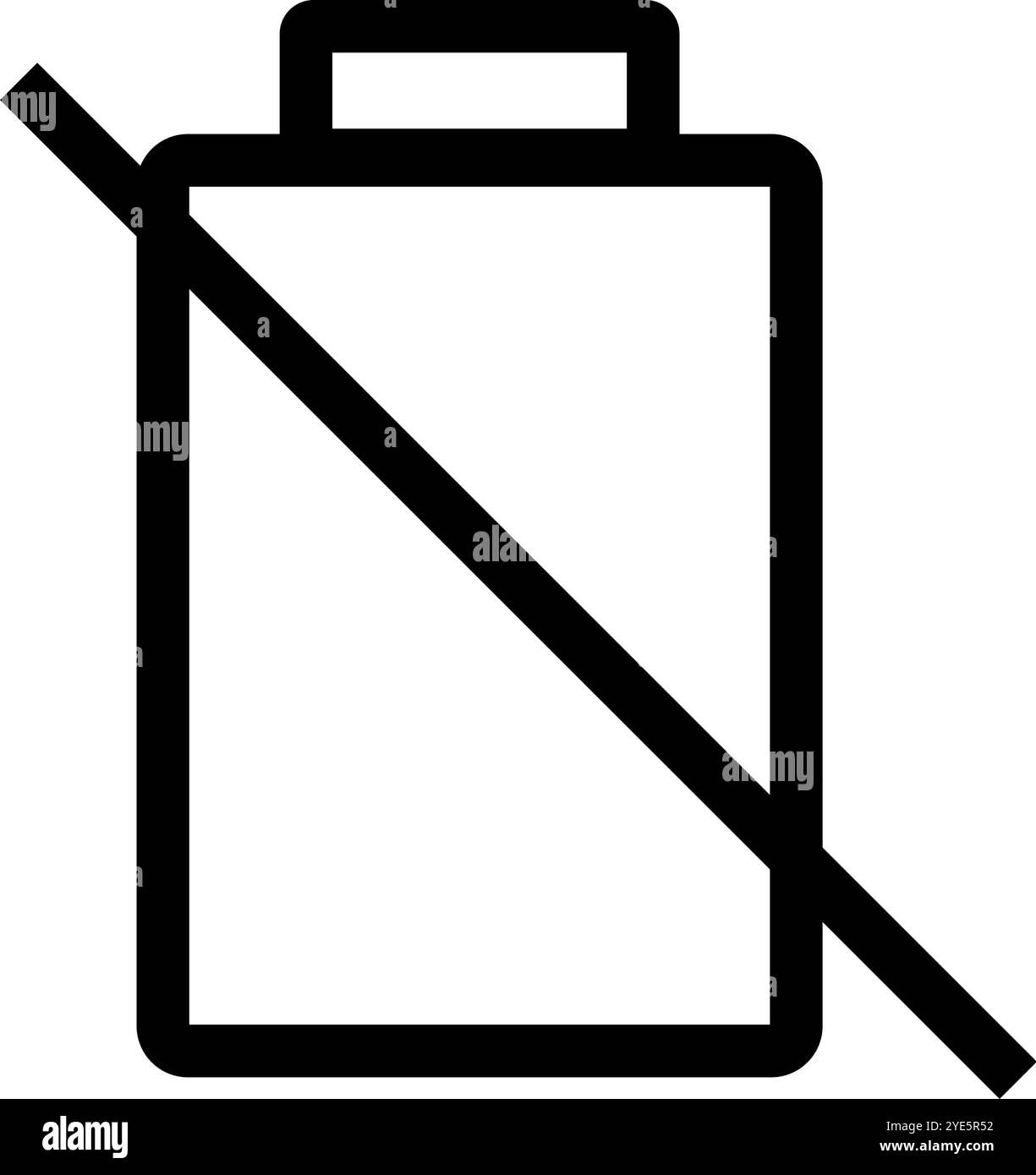 Simple out of battery icon. Editable vector Stock Vector Image & Art ...