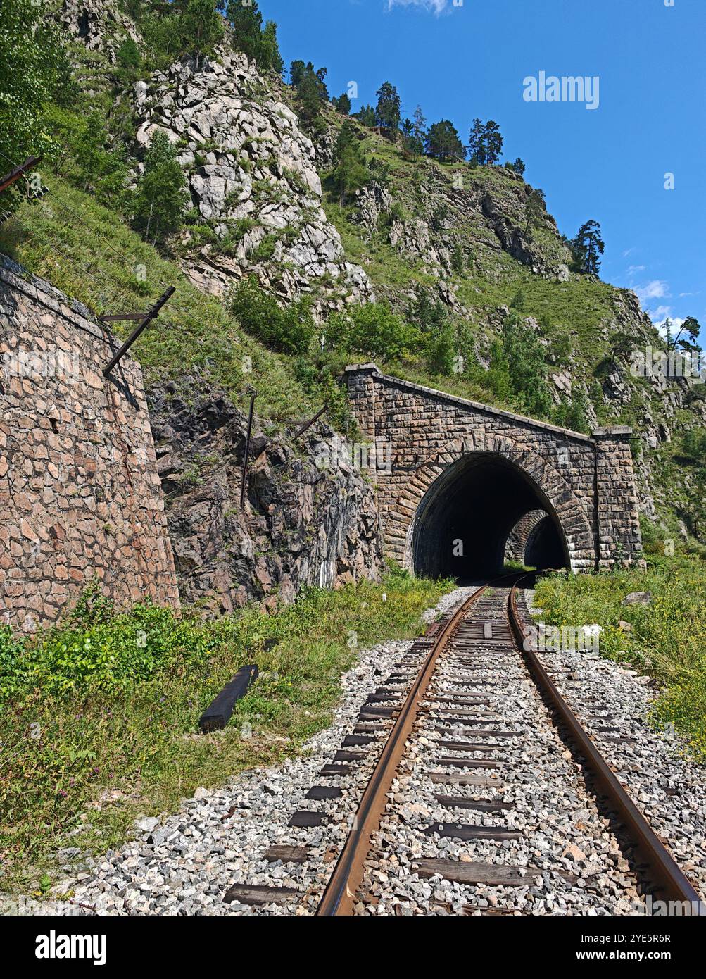 Old tunnel on Circum-Baikal Railway Stock Photo - Alamy