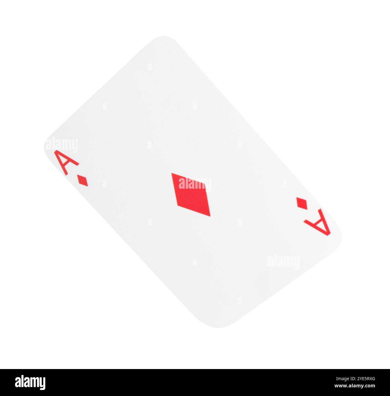 Poker game. One playing card isolated on white Stock Photo - Alamy