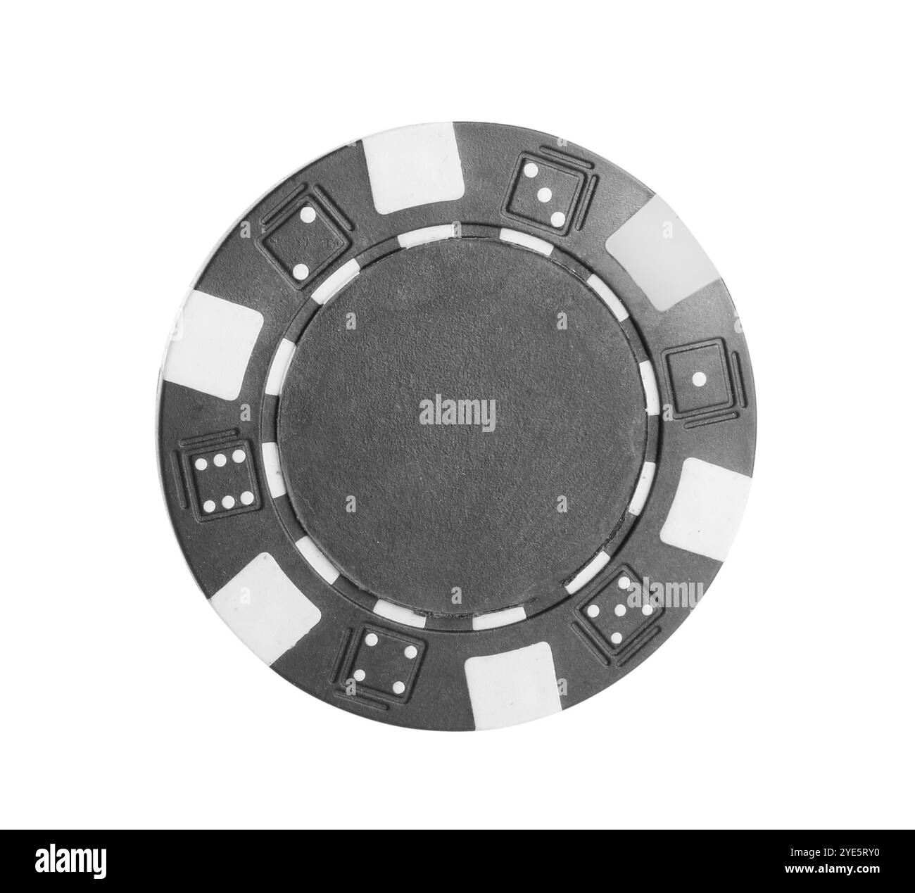 Casino chip on white Black and White Stock Photos & Images - Alamy