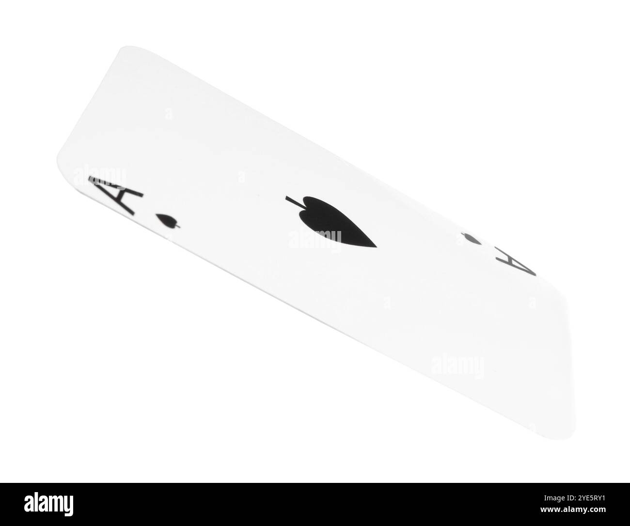 Poker game. One playing card isolated on white Stock Photo - Alamy