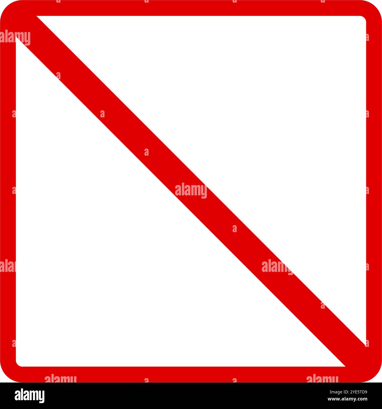 Simple square stop sign. Editable vector Stock Vector Image & Art - Alamy