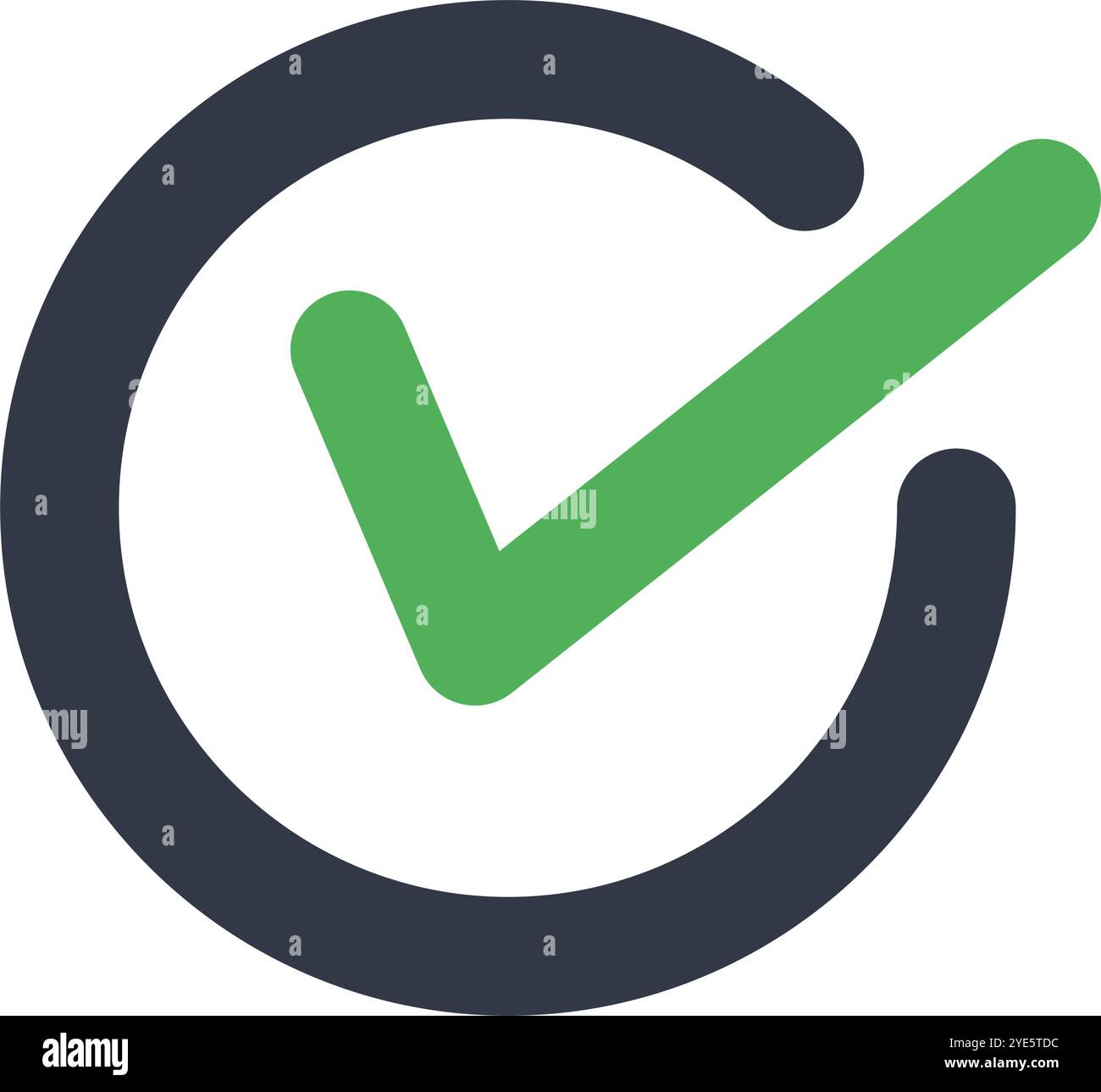 OK sign check mark icon. Editable vector Stock Vector Image & Art - Alamy