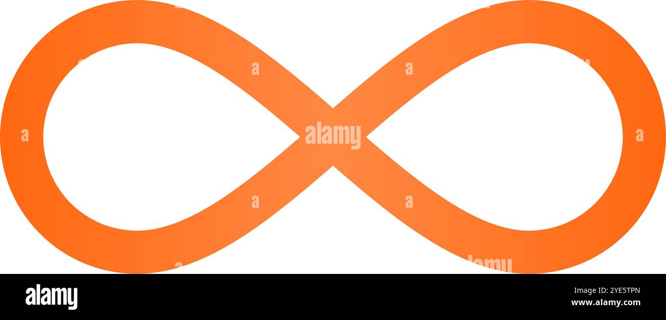 Orange infinity symbol vector illustration Cut Out Stock Images ...