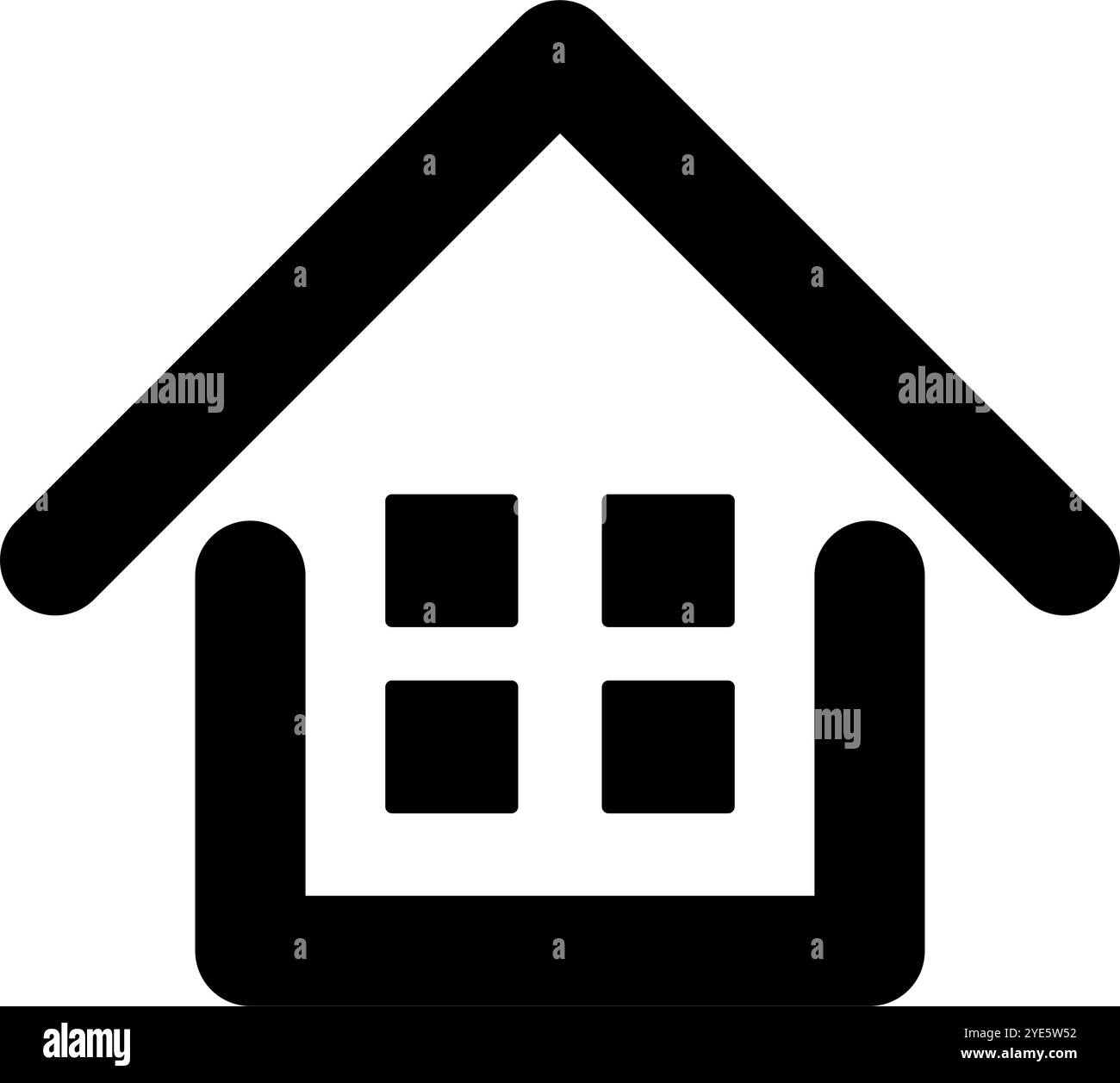 House four windows icon hi-res stock photography and images - Alamy