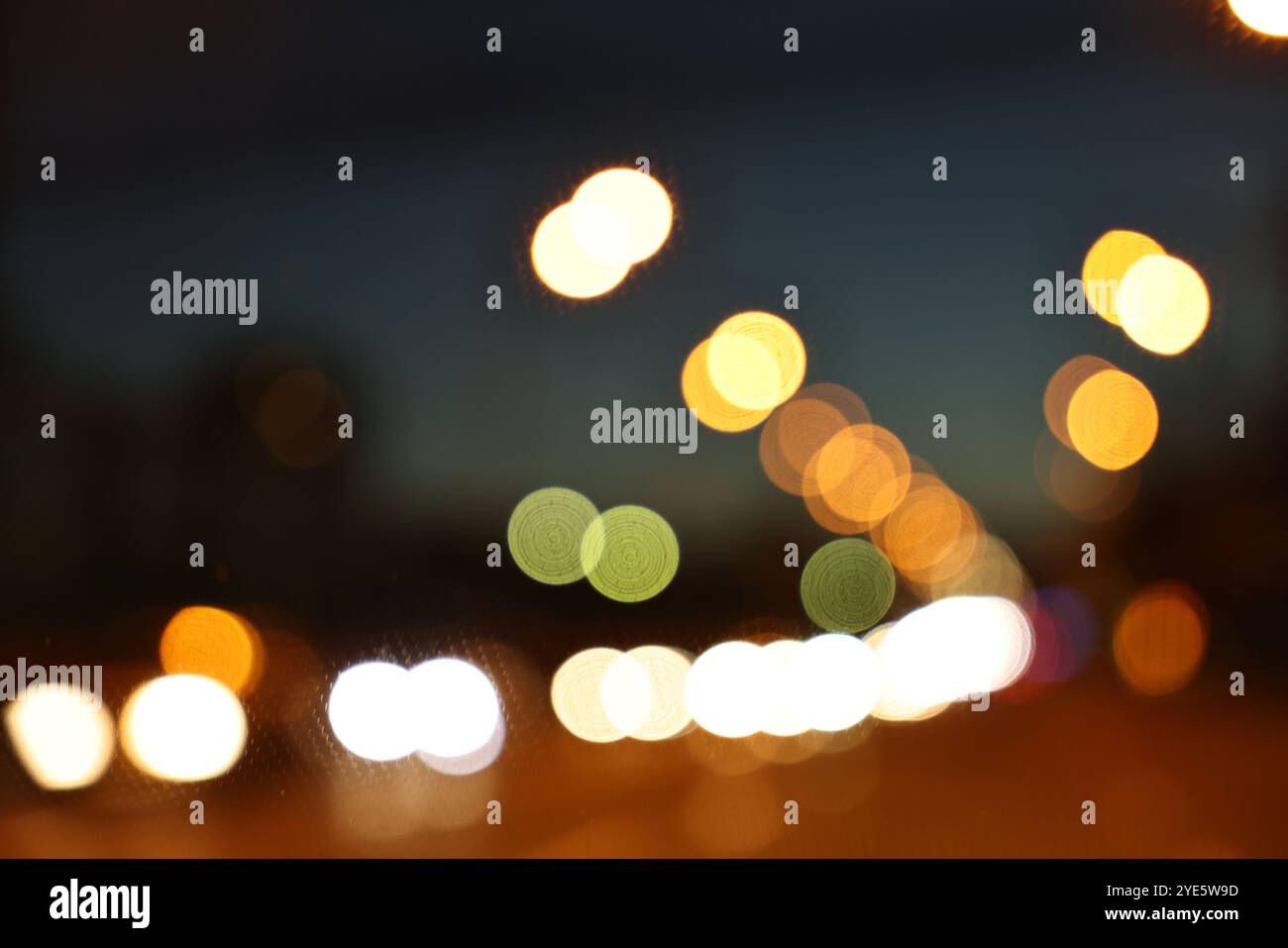 Beautiful night city view blurred hi-res stock photography and images ...