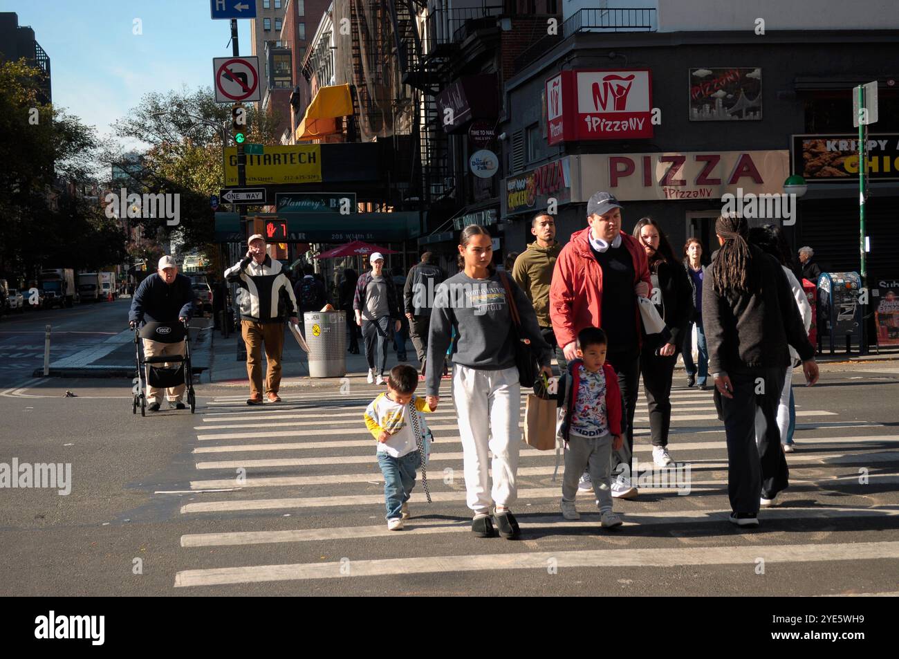 People walk on the street in Manhattan, New York City Stock Photo - Alamy