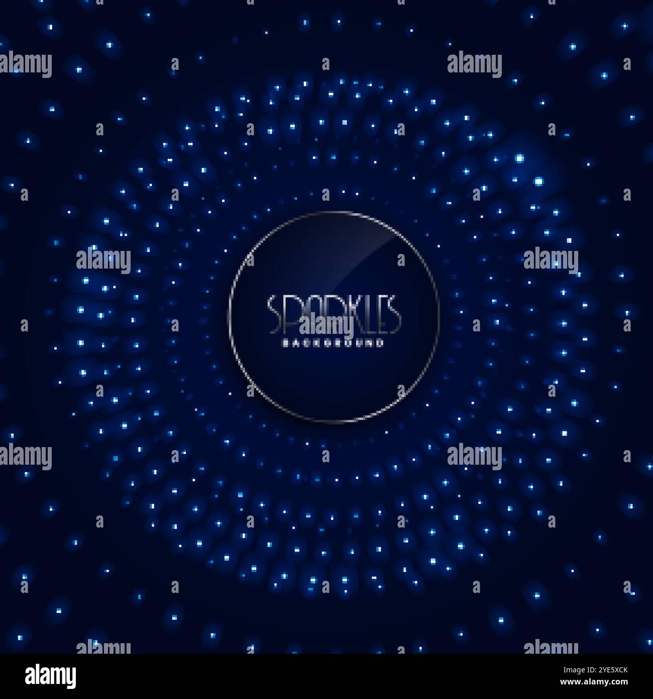 blue circular sparkles glowing background Stock Vector Image & Art - Alamy