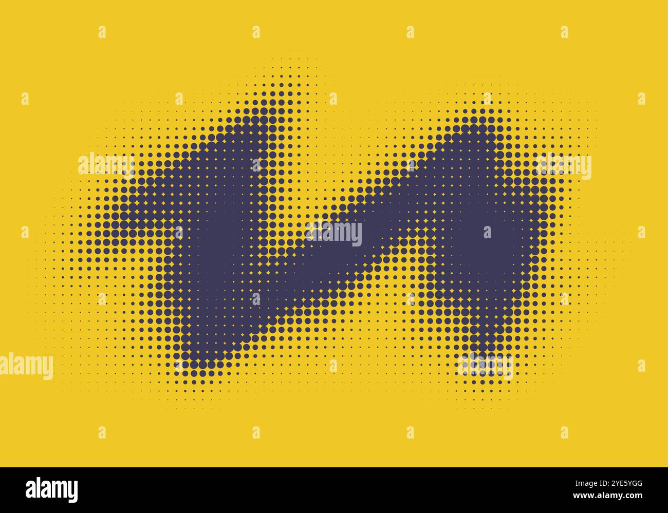 abstract halftone banner on a bold yellow background. Vector ...