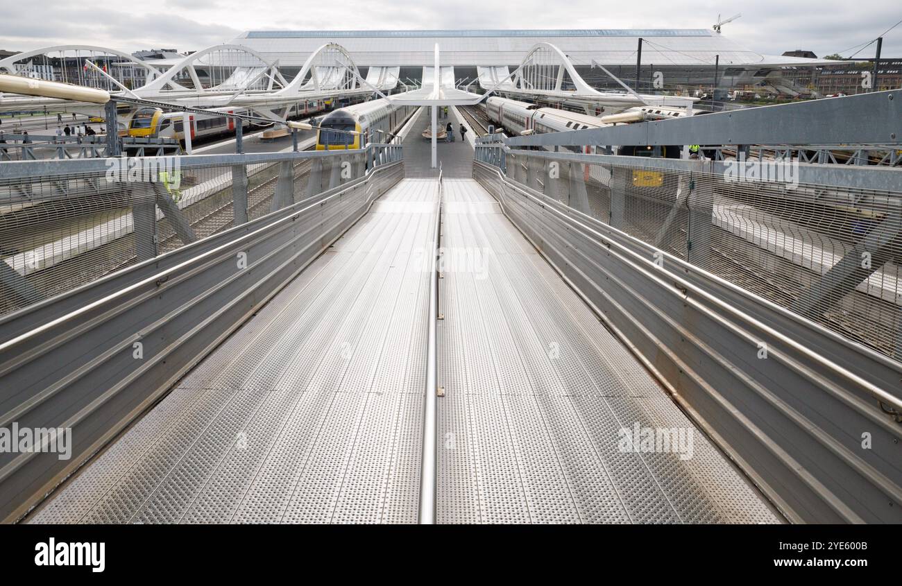 Mons, Belgium. 29th Oct, 2024. The station (from architect Santiago ...