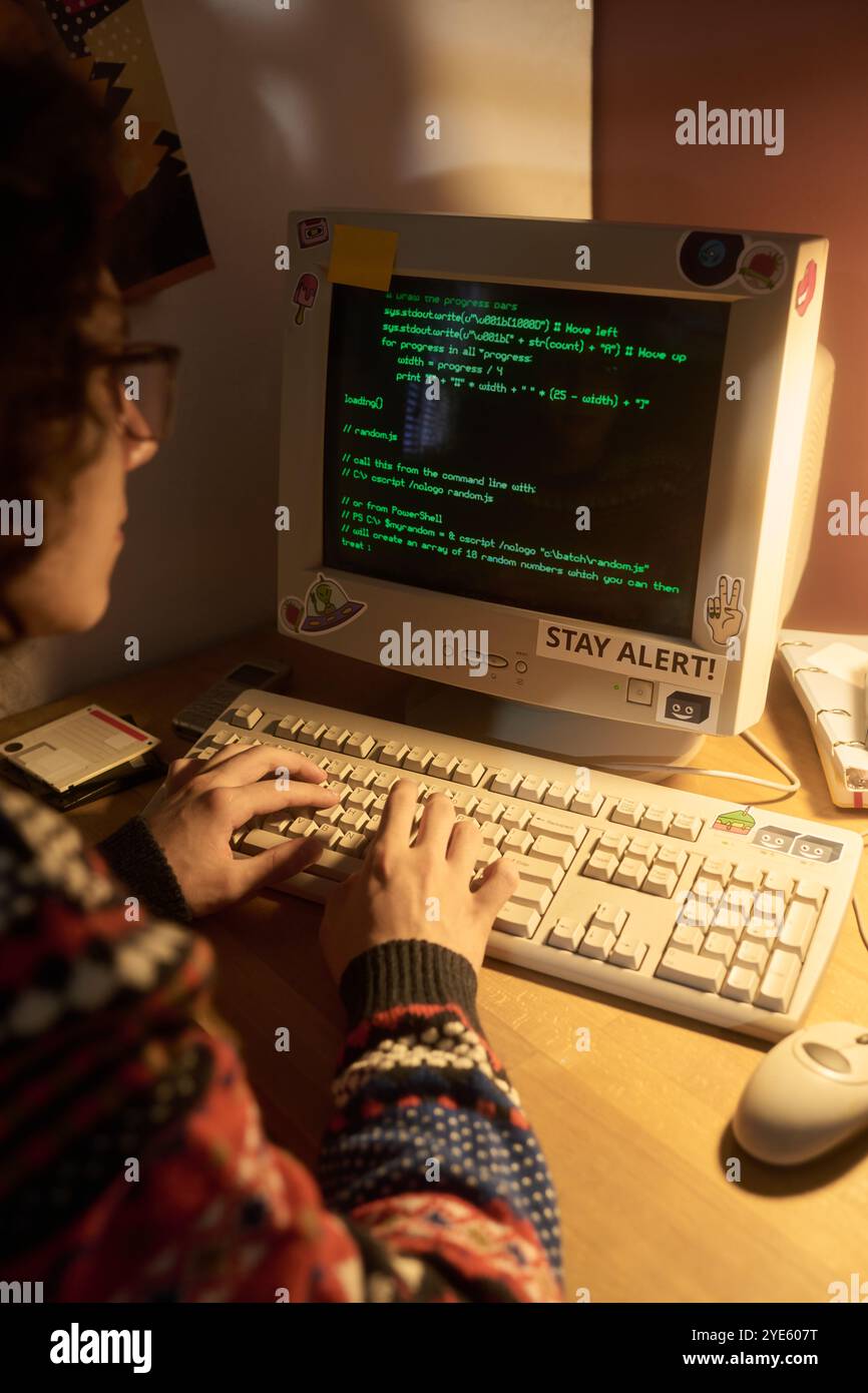 Computer coding programming in 80s hi-res stock photography and images - Alamy
