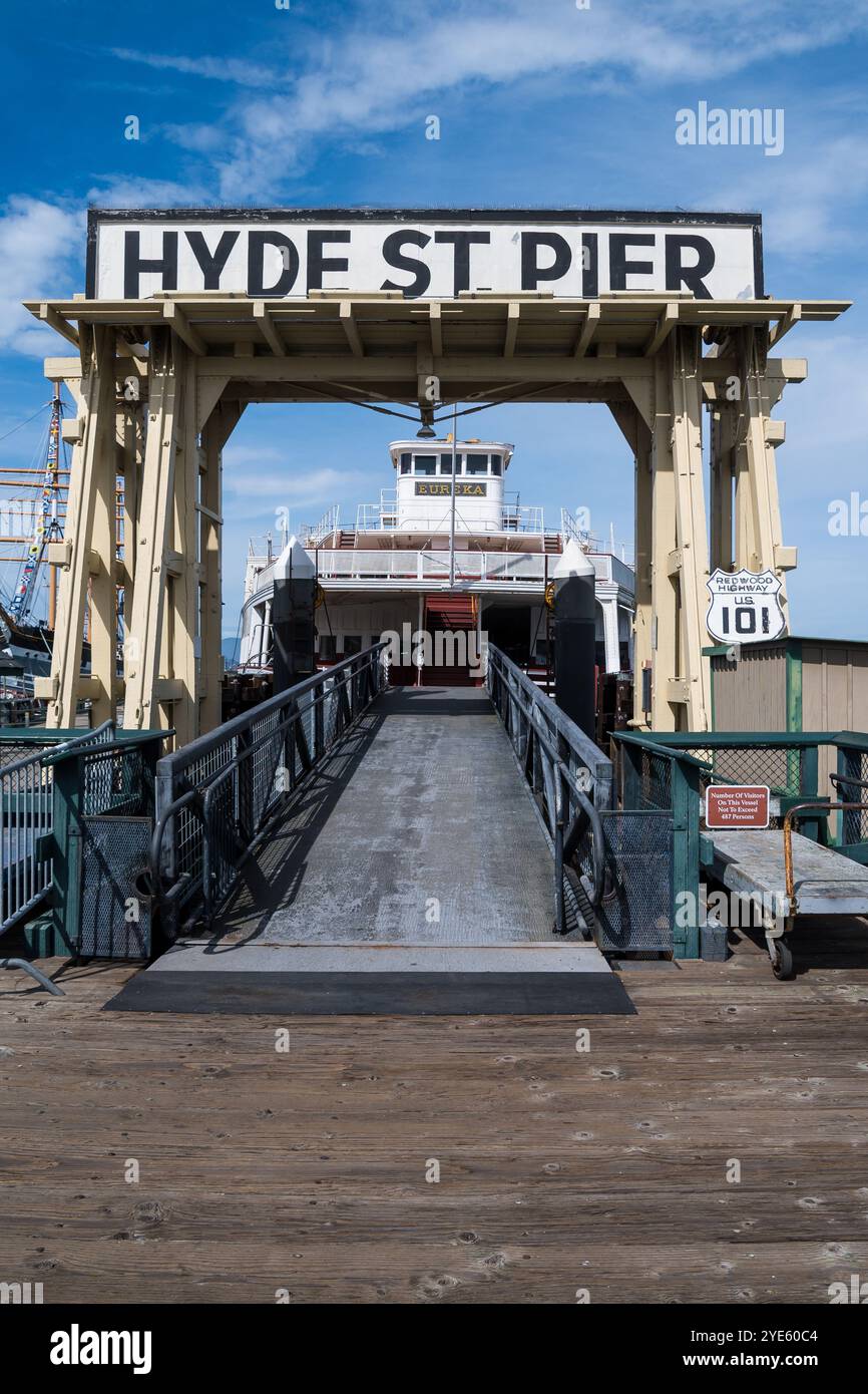 Historic Ferry Eureka at San Francisco Maritime National Historic Park ...