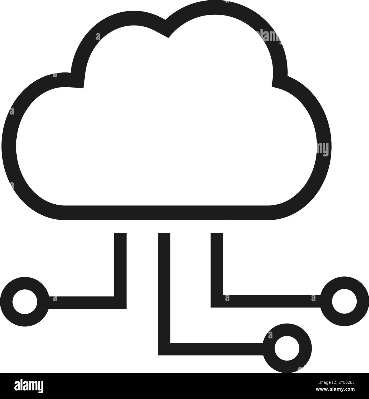 Cloud storage icon. Cloud management. Editable vector Stock Vector ...