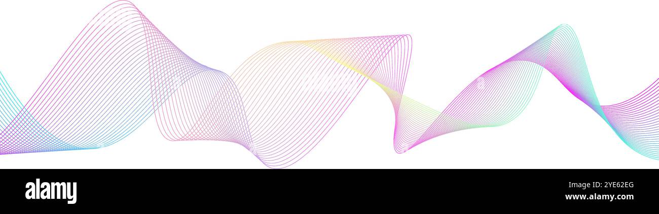 colorful abstract wave pattern. Vector illustration Stock Vector Image ...