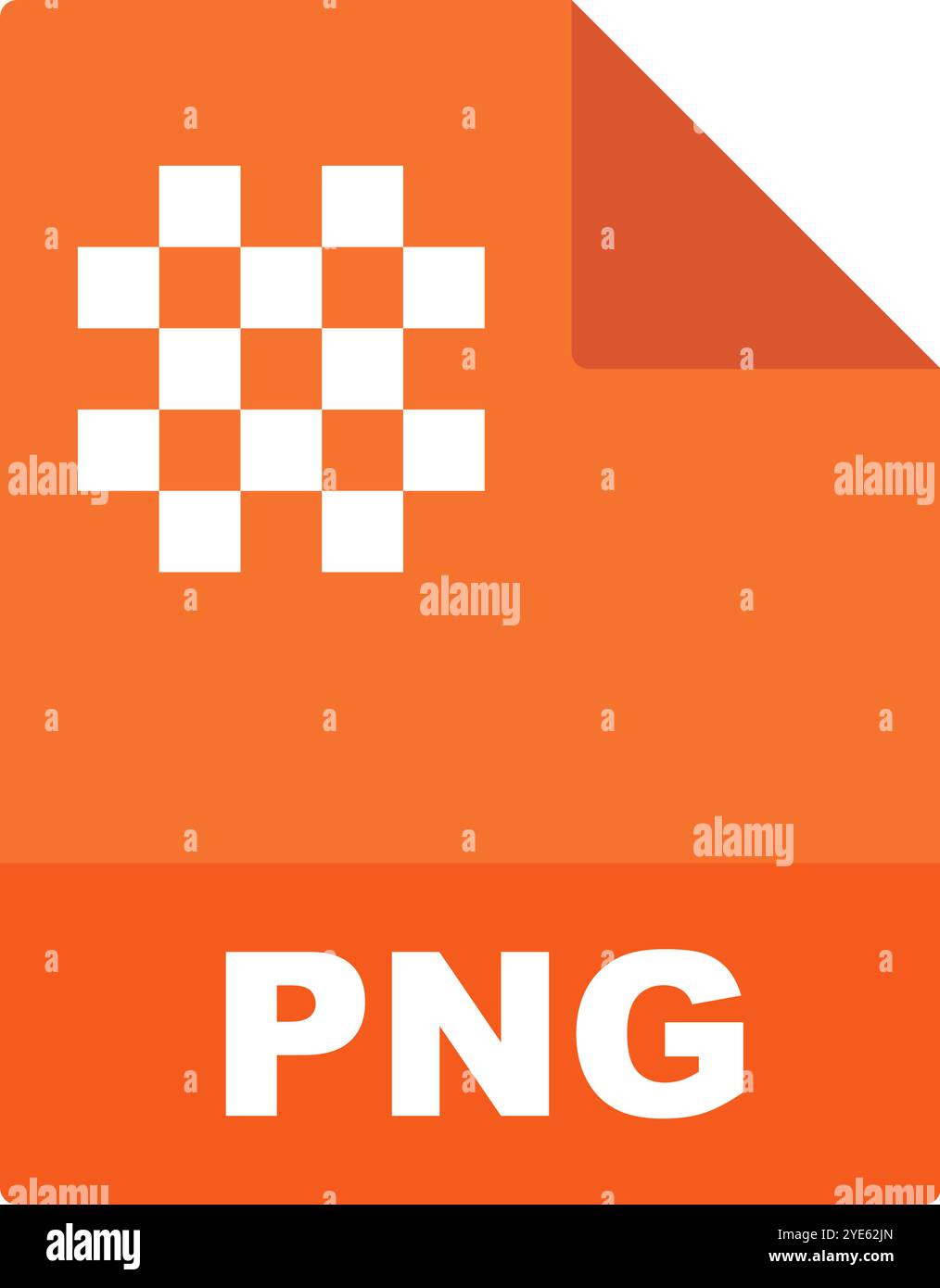 Flat design orange PNG file icon. Editable vector Stock Vector Image & Art - Alamy