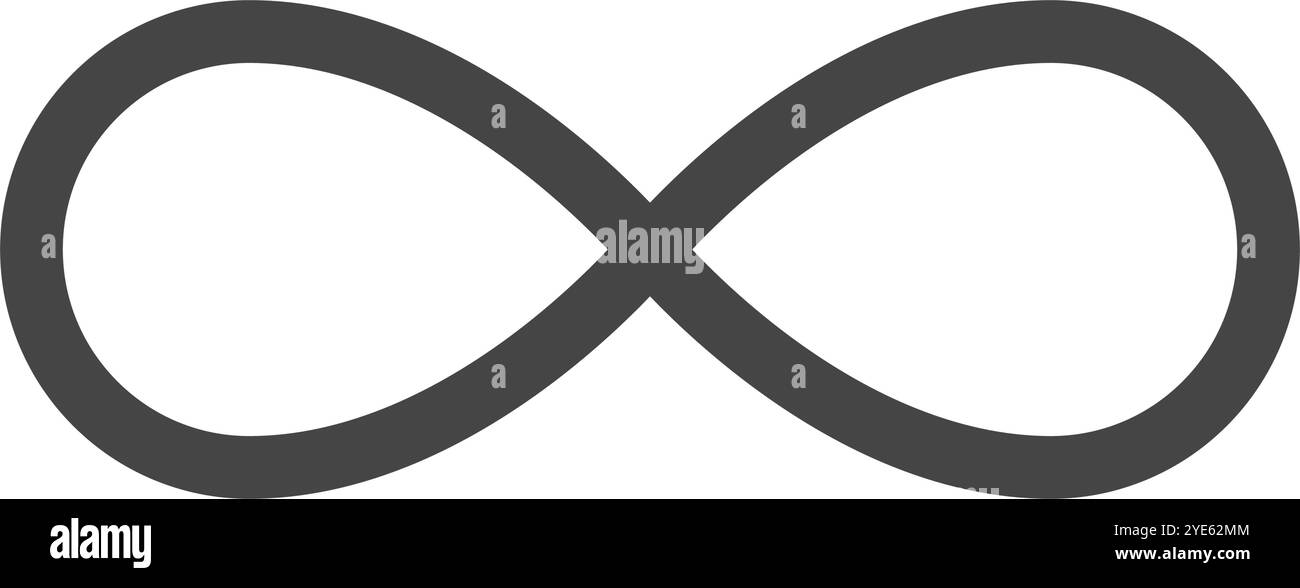 Simple infinity mark icon. Unlimited sign. Editable vector Stock Vector ...
