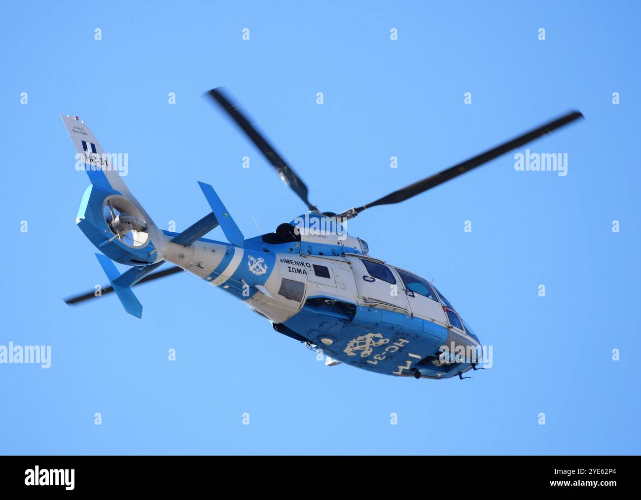 Hellenic airforce helicopters parade Stock Photo - Alamy