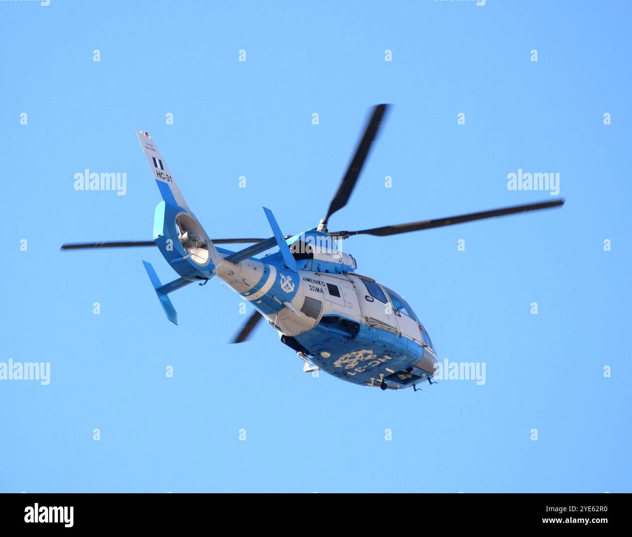 Hellenic airforce helicopters parade Stock Photo - Alamy