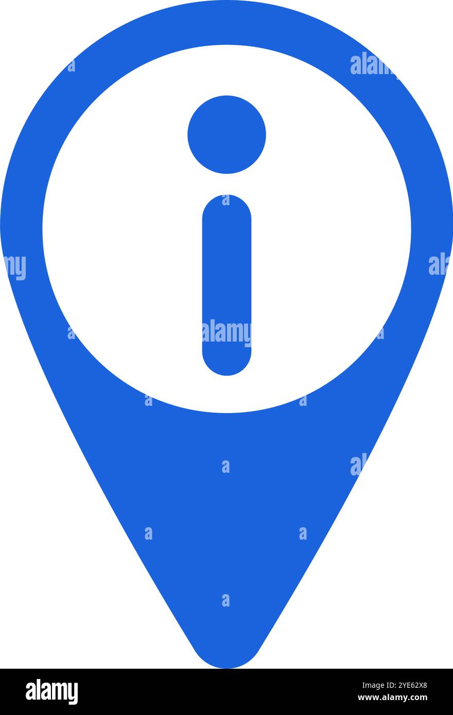 Simple information map pin icon. Editable vector Stock Vector Image ...