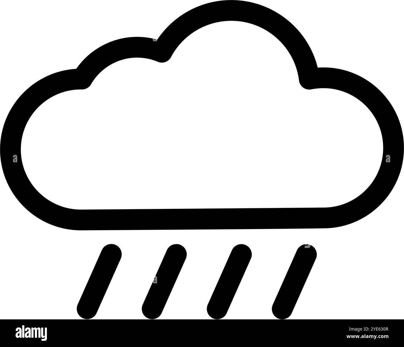 Day heavy rain weather overcast Black and White Stock Photos & Images ...