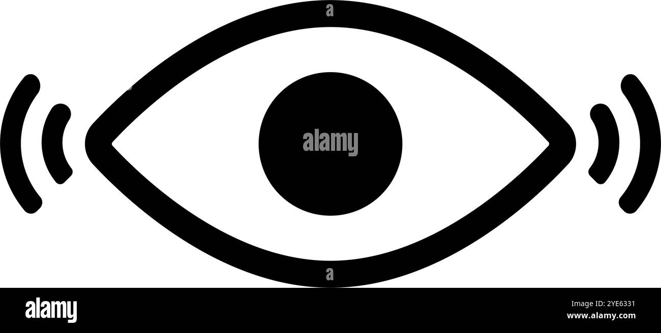 Sensing eye icon. Sense. Editable vector Stock Vector Image & Art - Alamy