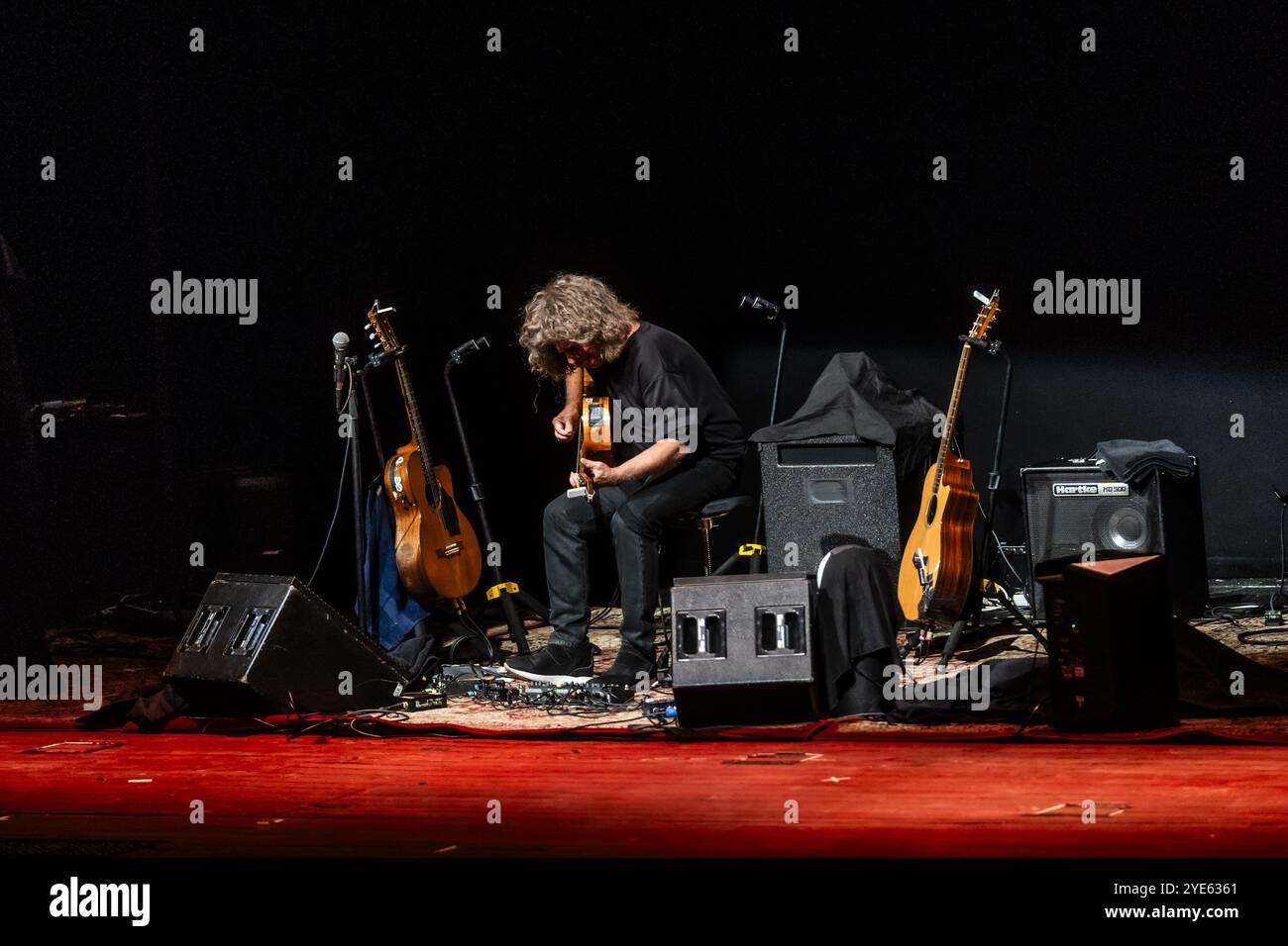 Pat Metheny in concert at the Teatro Carlo Felice in Genoa Stock Photo ...