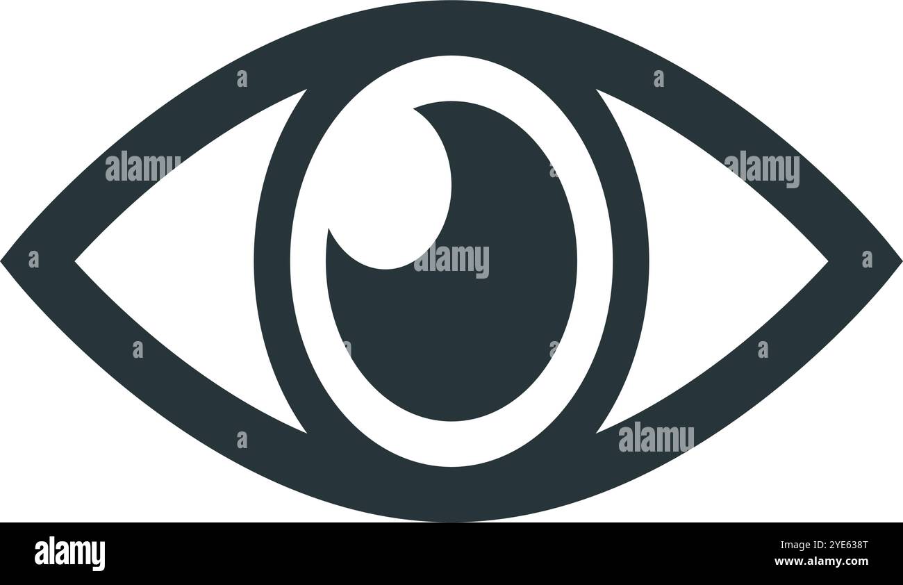 Simple beautiful eye icon. Editable vector Stock Vector Image & Art - Alamy