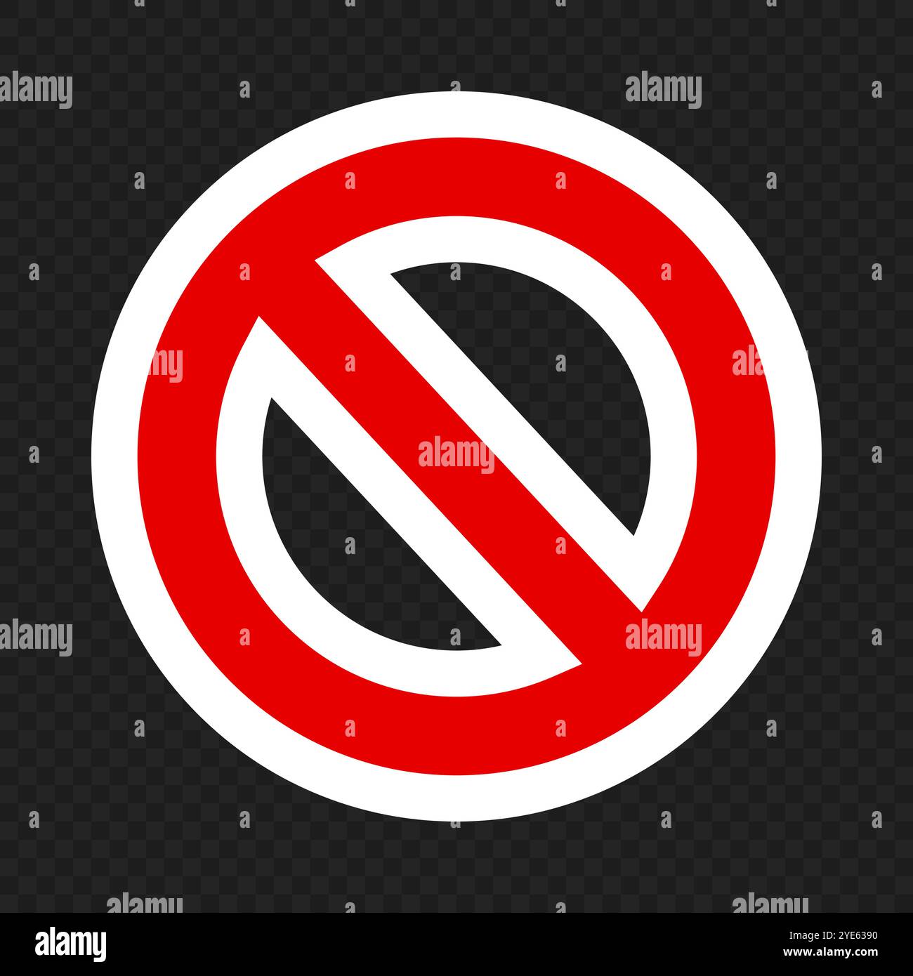 Stop sign isolated on black transparent background. Editable vector ...
