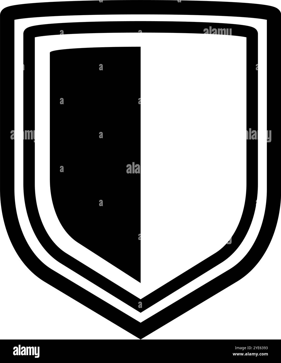 Modern shield silhouette icon. Editable vector Stock Vector Image & Art ...