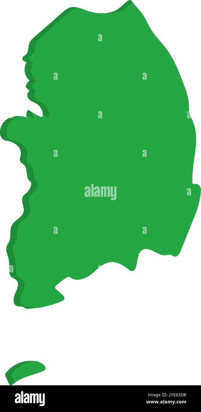 Korean map. Korea map icon. Editable vector Stock Vector Image & Art ...