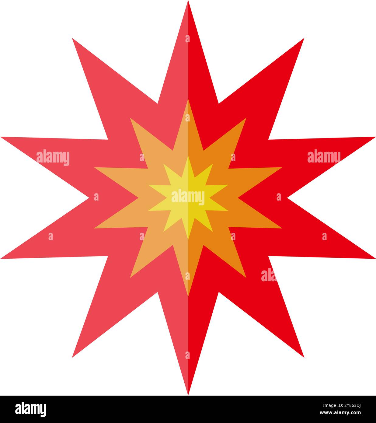 Explosion effect. Bombing icon. Editable vector Stock Vector Image ...