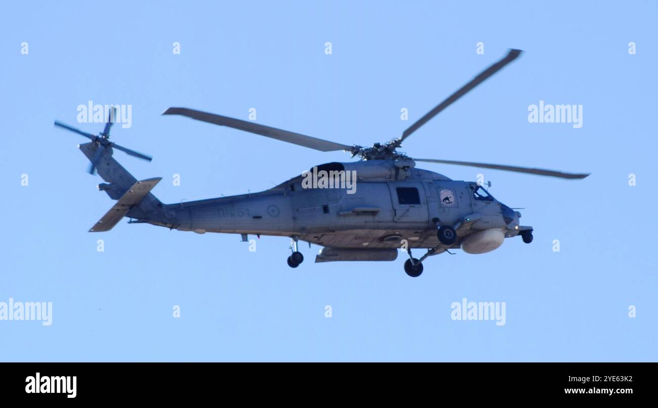 Hellenic airforce helicopters parade Stock Photo - Alamy