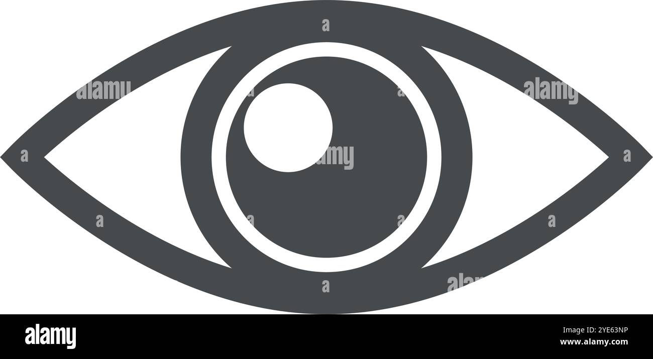 Eye symbol. Ophthalmology icon. Editable vector Stock Vector Image ...