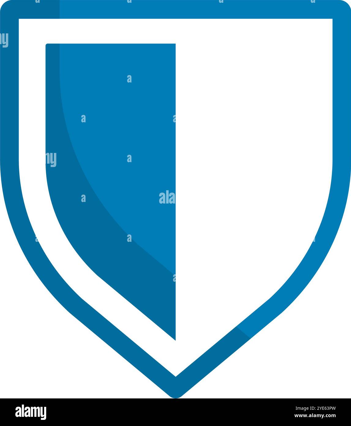 Flat design shield icon. Defense. Editable vector Stock Vector Image ...